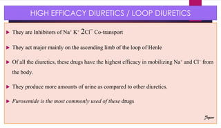 Drugs used as Diuretics | PDF