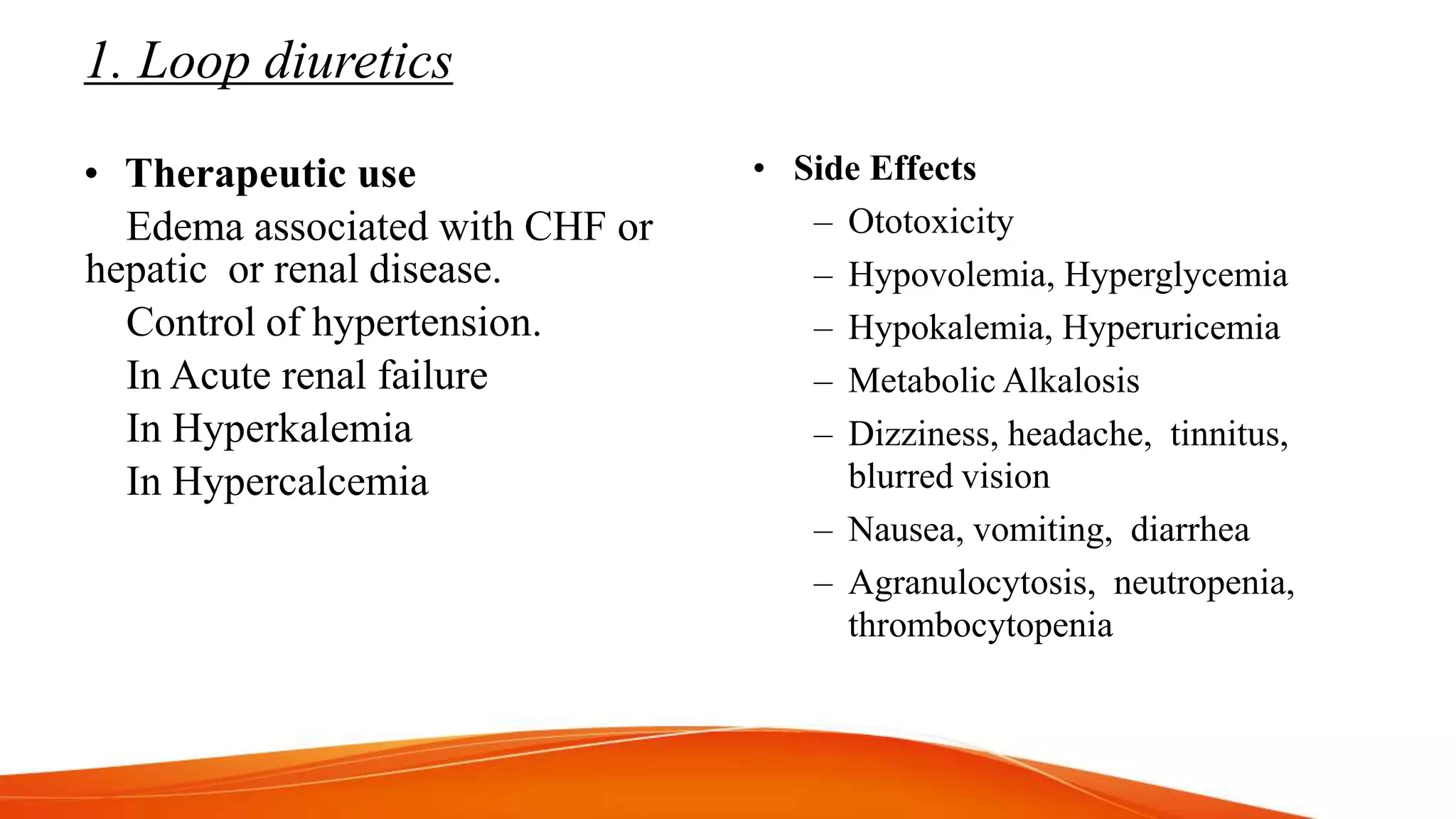 Diuretics | Definition | Mechanism of Action | Classes of Drugs | PPTX