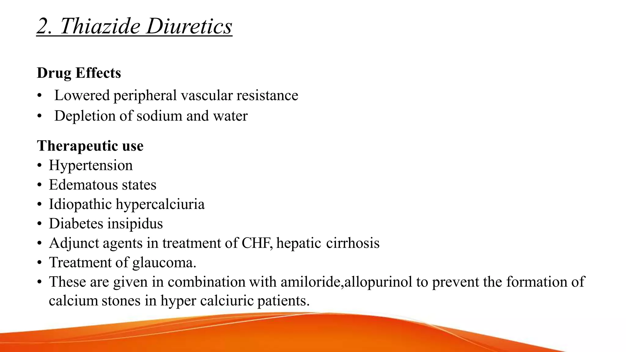 Diuretics | Definition | Mechanism of Action | Classes of Drugs | PPTX