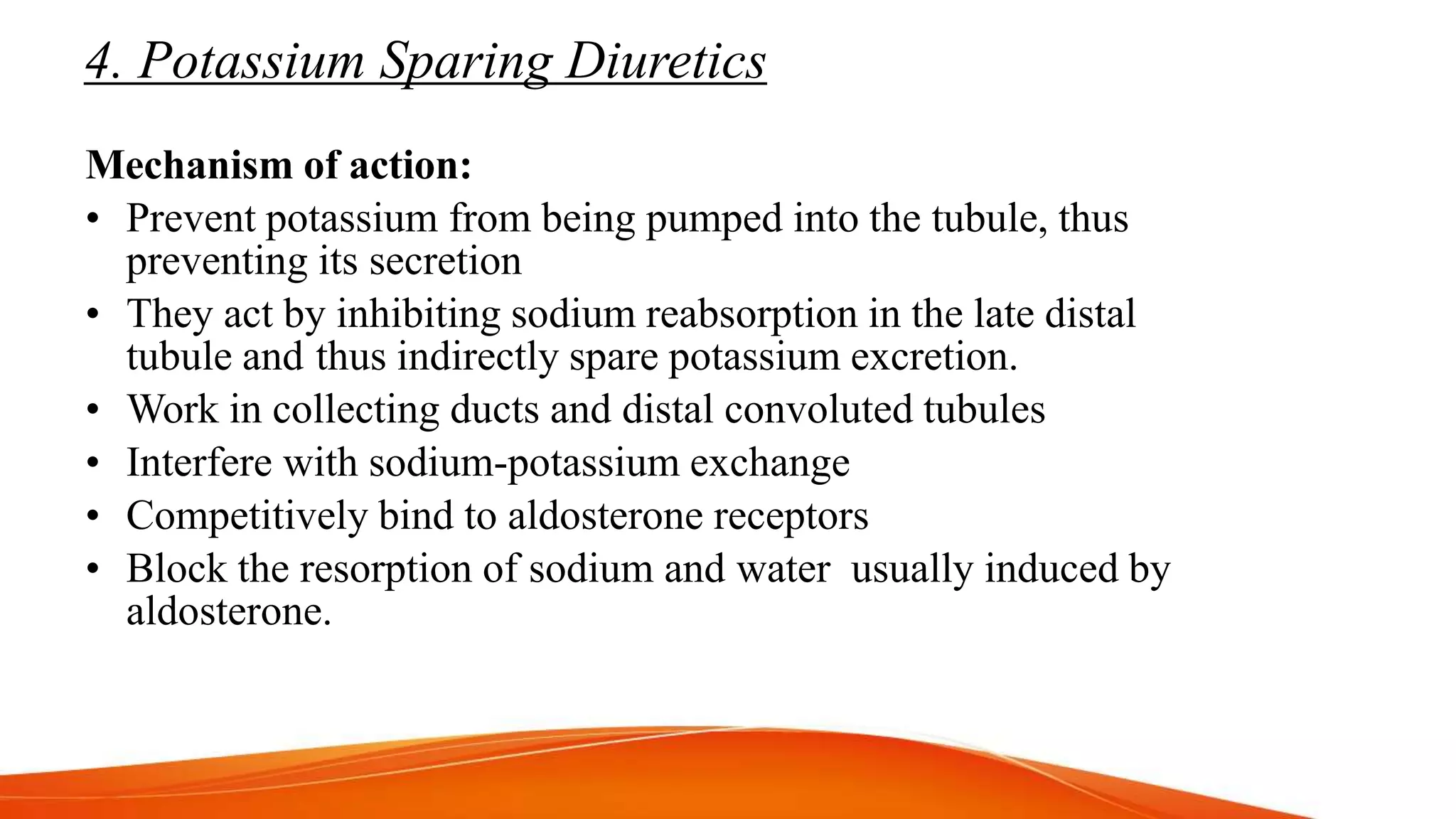 Diuretics | Definition | Mechanism of Action | Classes of Drugs | PPTX