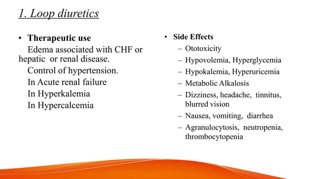 Diuretics | Definition | Mechanism of Action | Classes of Drugs | PPTX ...