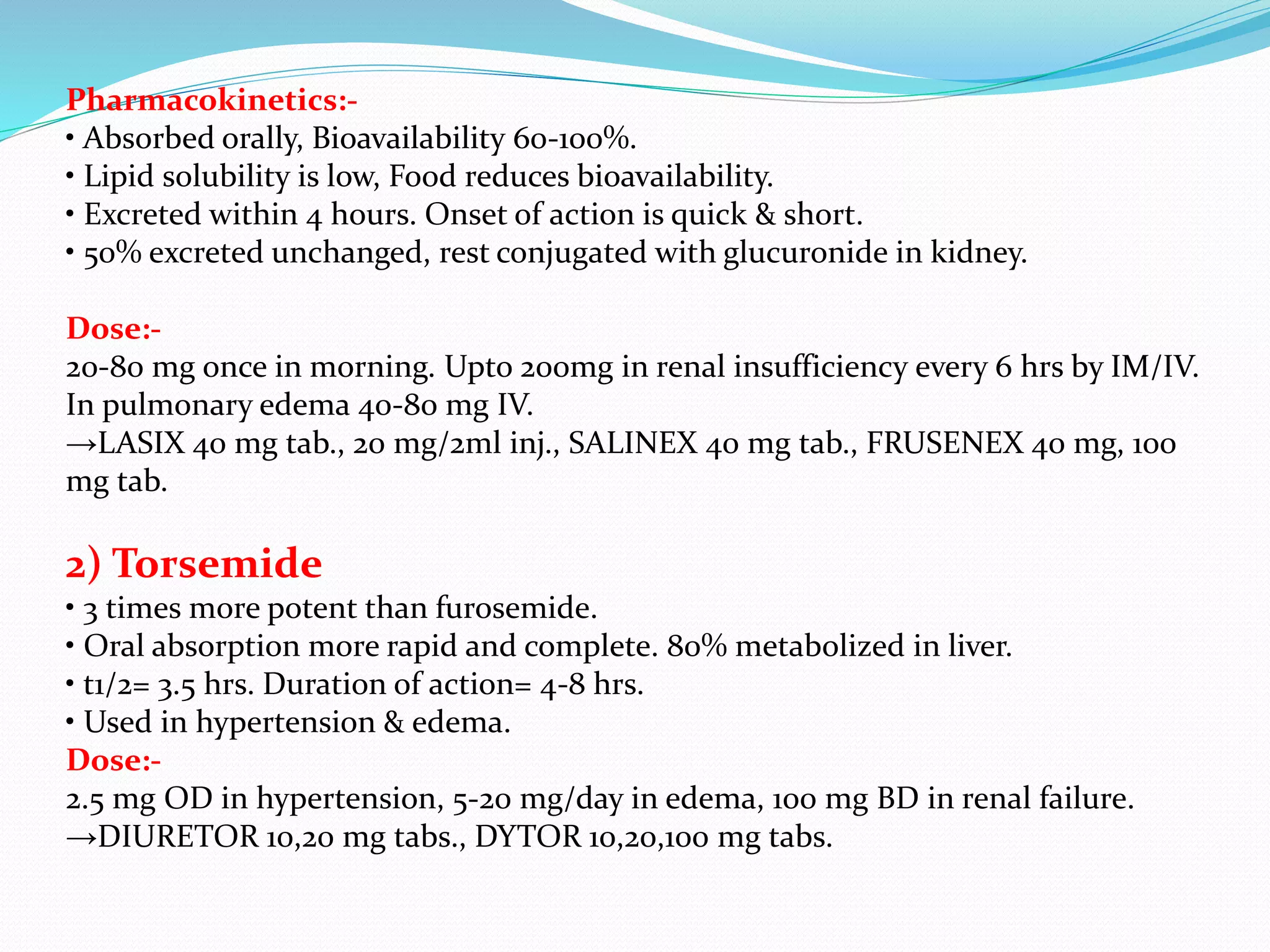 Diuretics | PPTX | Chemistry | Science