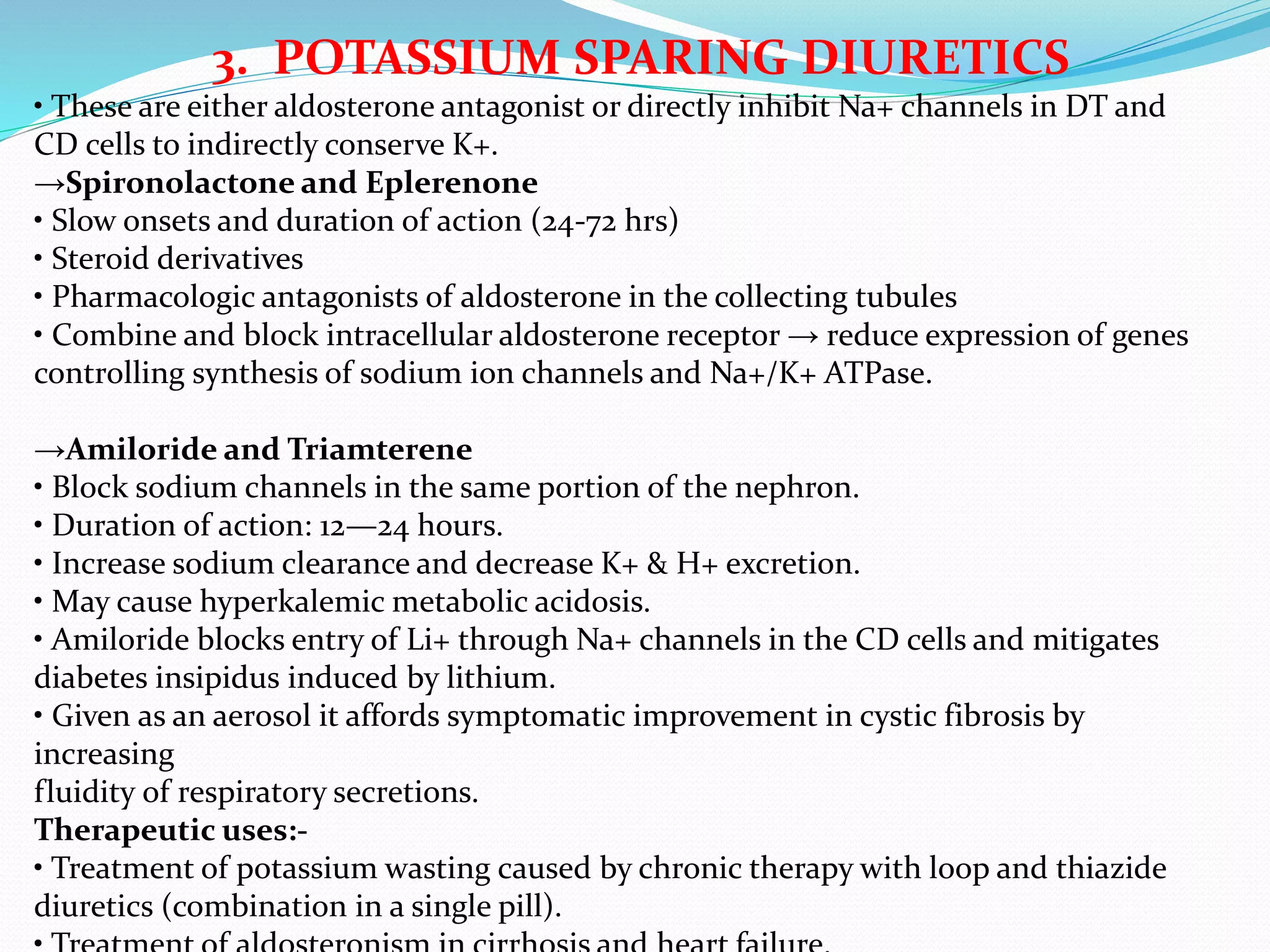 Diuretics | PPTX | Chemistry | Science