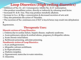 Diuretics | PPTX | Chemistry | Science