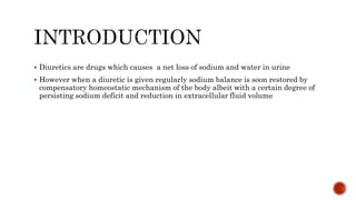 Diuretics pharmacology | PPTX