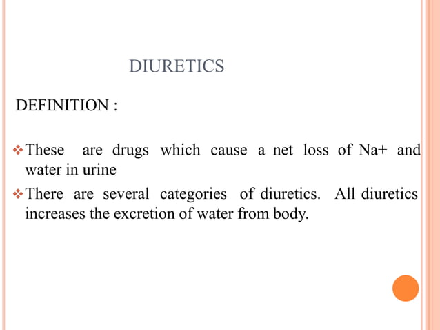 Diuretics | PPTX