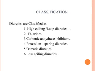 Diuretics | PPTX