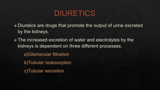 Diuretics | PPTX