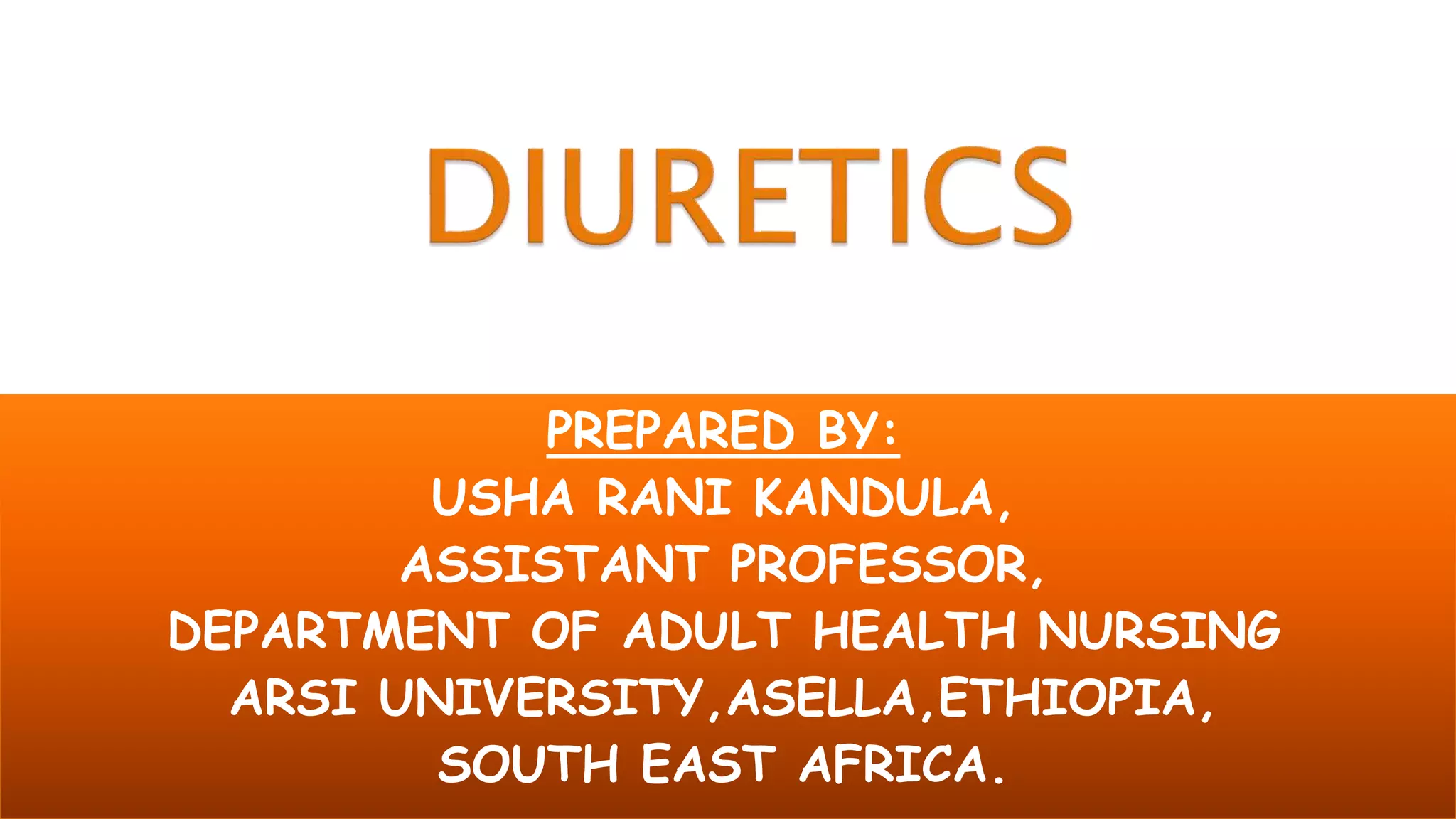 Diuretics | PPT