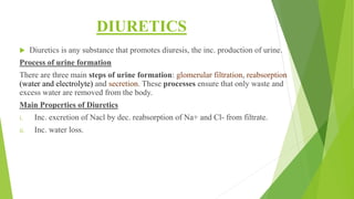 Diuretics | PPTX