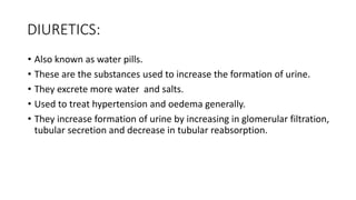 DIURETICS | PPTX