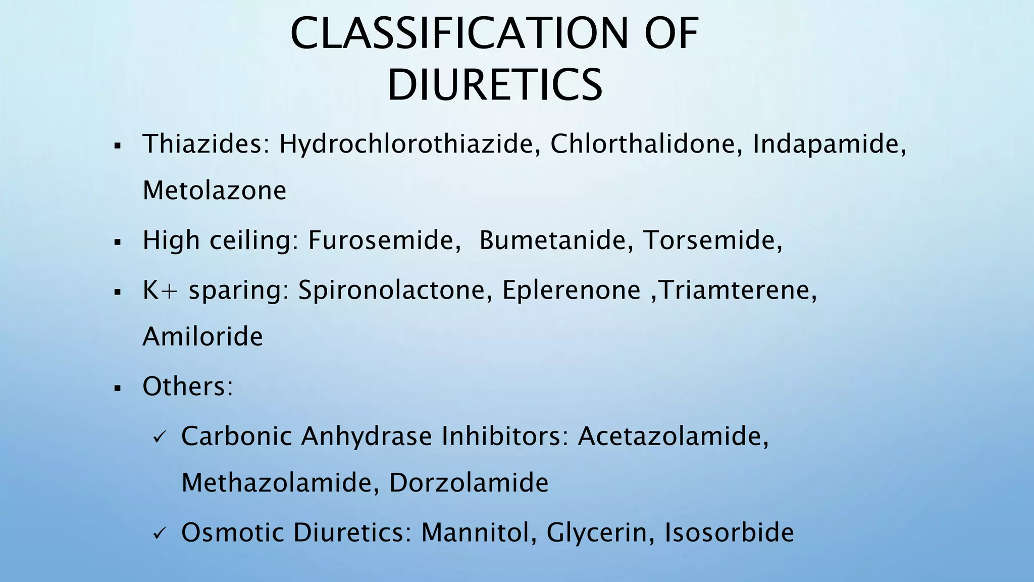 Diuretics | PPT