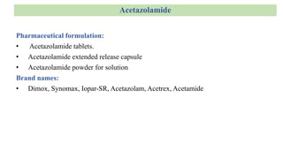 Diuretics for Diploma in Pharmacy, as per ER 2020 | PPTX