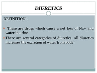 diuretics.pdf | Endocrine and Metabolic Diseases | Diseases and Conditions