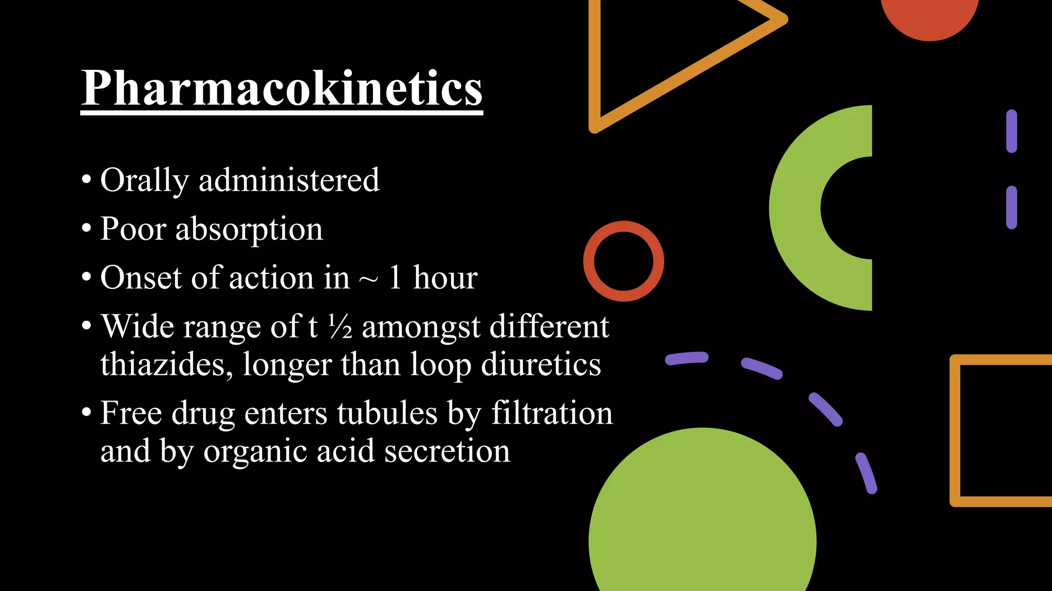 Diuretics: Pharmacology | PPTX