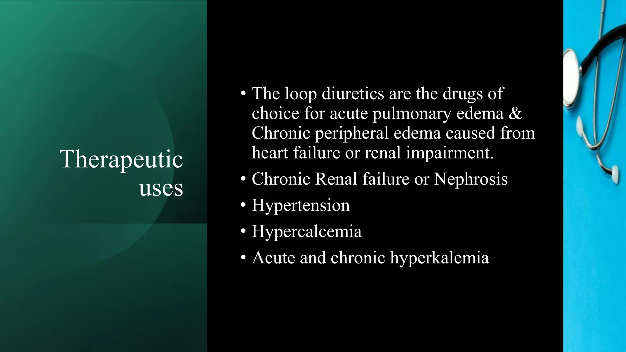 Diuretics: Pharmacology | PPTX