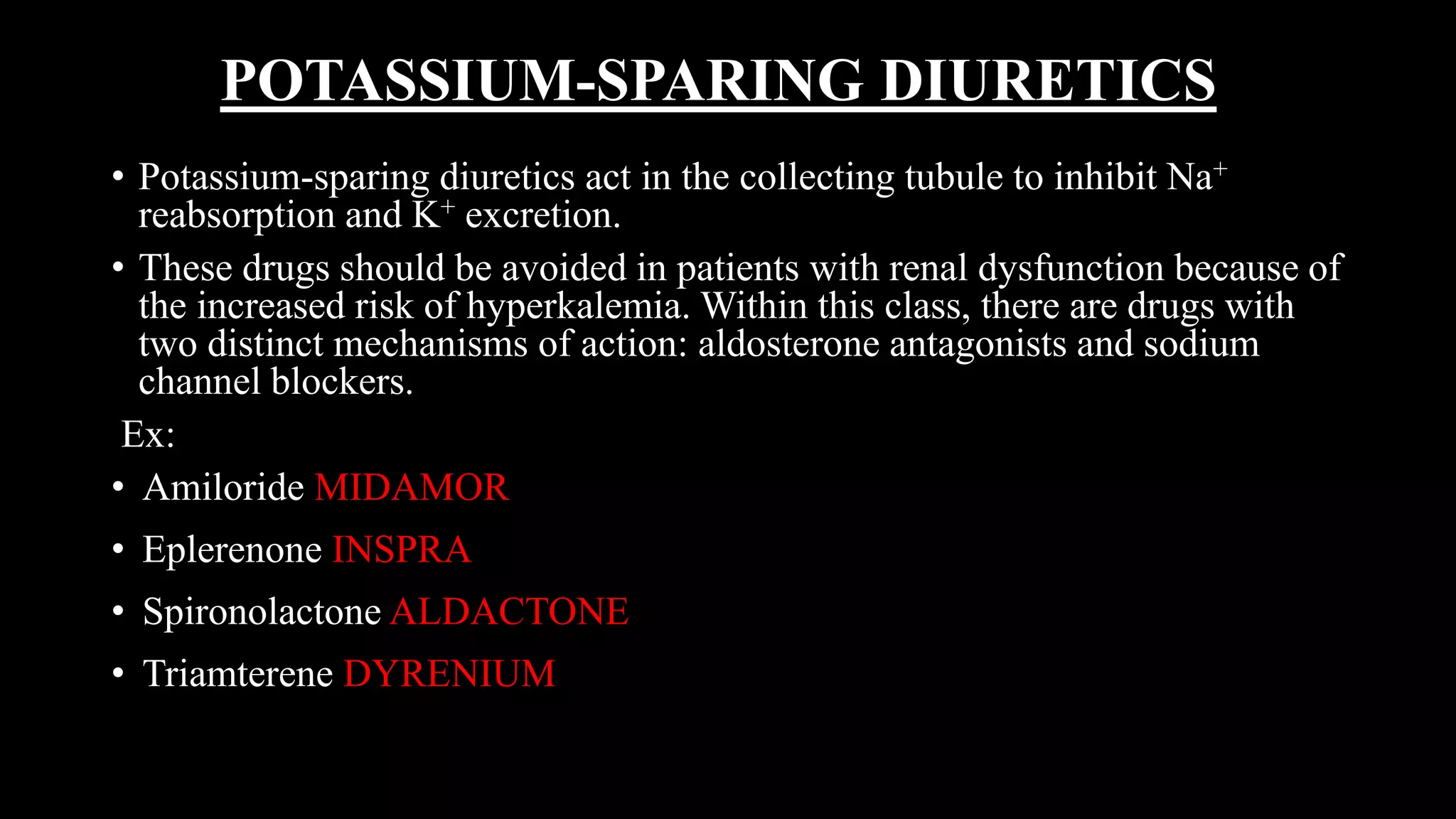 Diuretics: Pharmacology | PPTX