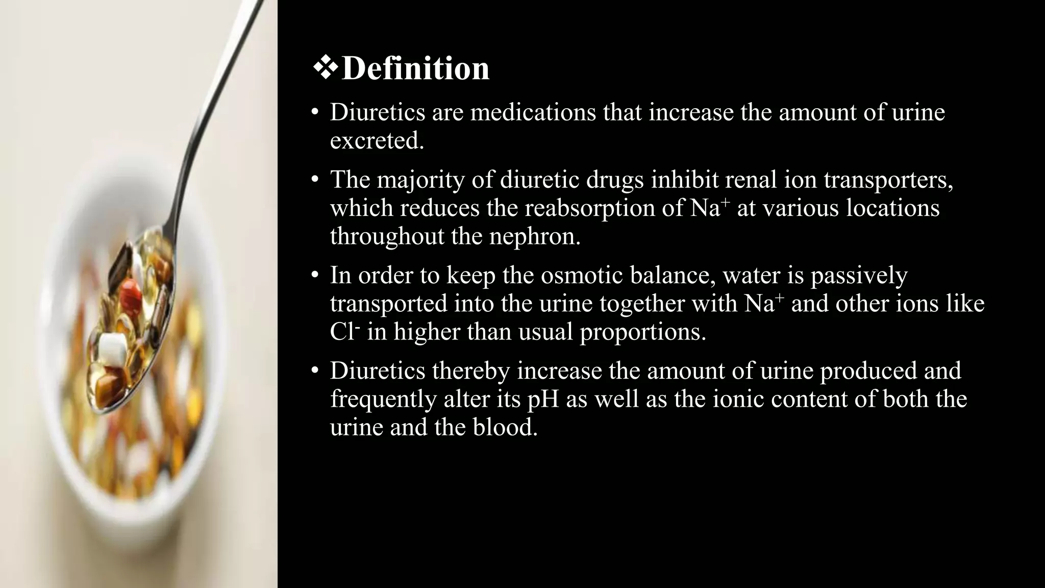 Diuretics: Pharmacology | PPTX