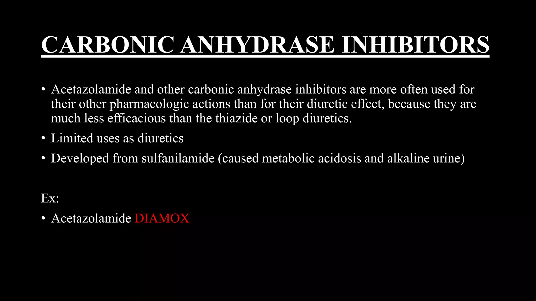Diuretics: Pharmacology | PPTX