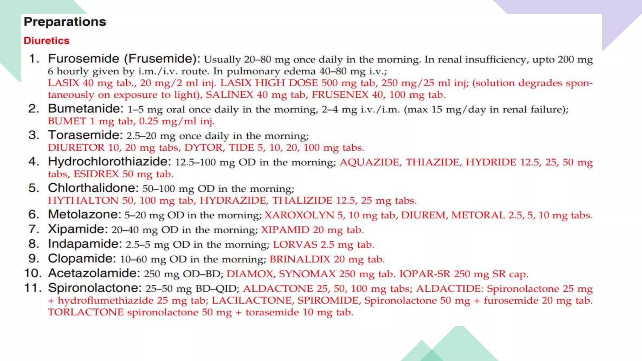 Diuretics: Pharmacology | PPTX