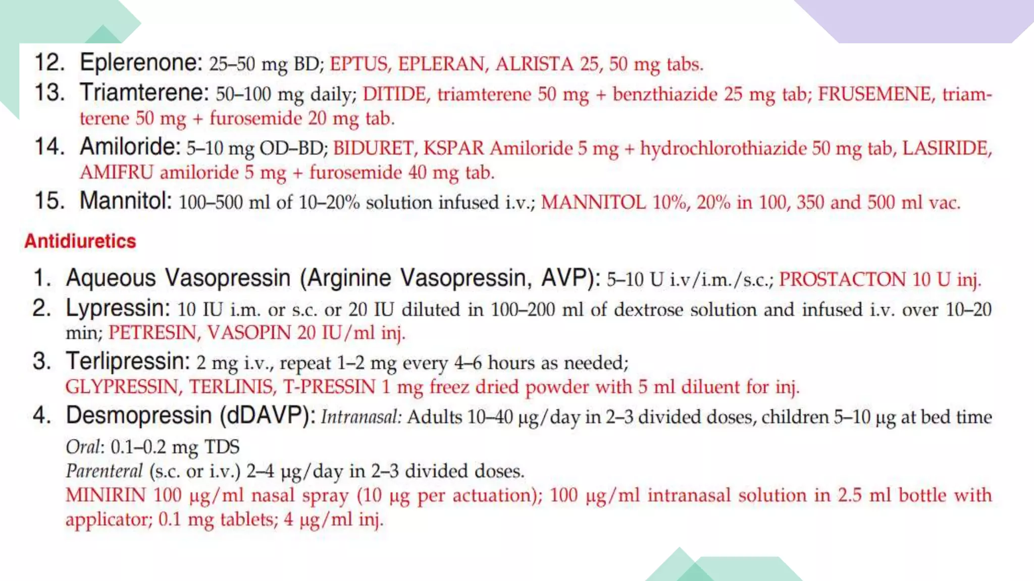 Diuretics: Pharmacology | PPTX