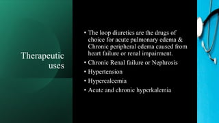 Diuretics: Pharmacology | PPTX