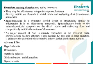 DIURETICS.pptx | Endocrine and Metabolic Diseases | Diseases and Conditions