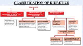 A presentation on DIURETICS and their potential | PPT