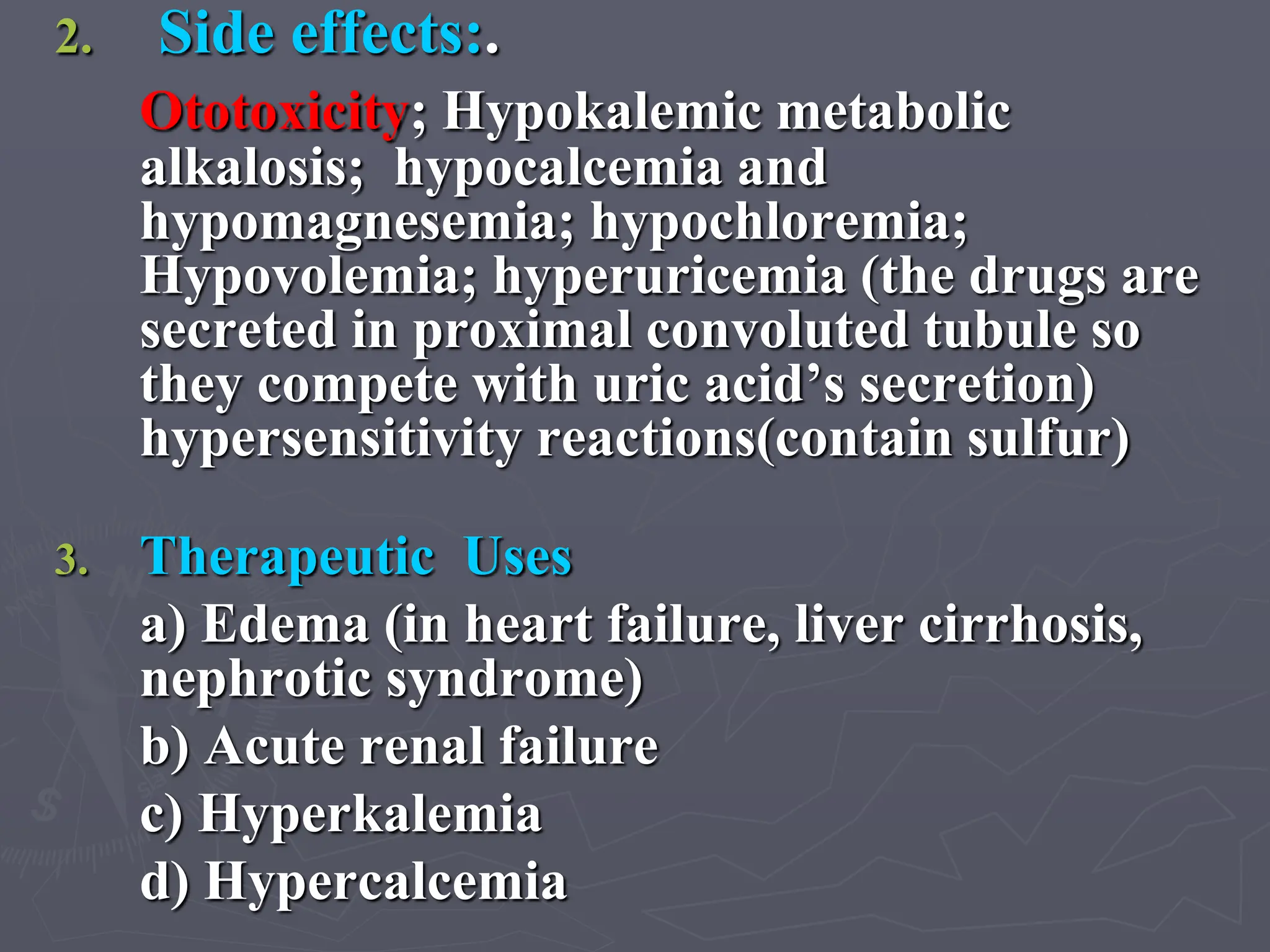 Diuretics its classification and Pharmacology.ppt | Blood Disorders ...