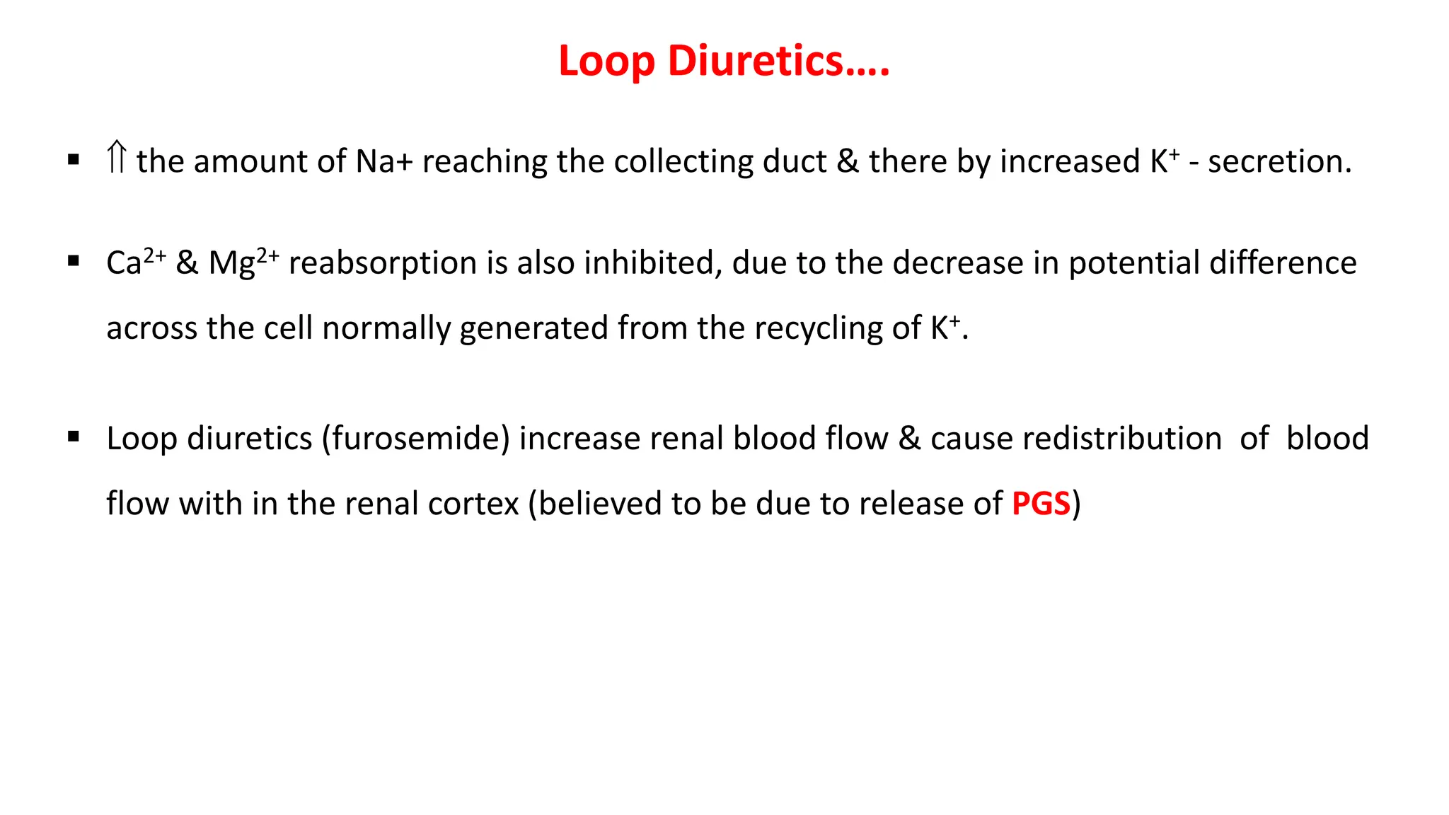 Pharmacology of diuretics including renal physiology.ppt