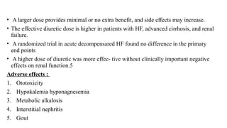 Diuretics, it's use and mechanism of action | PPTX