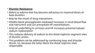 Diuretics, it's use and mechanism of action | PPTX