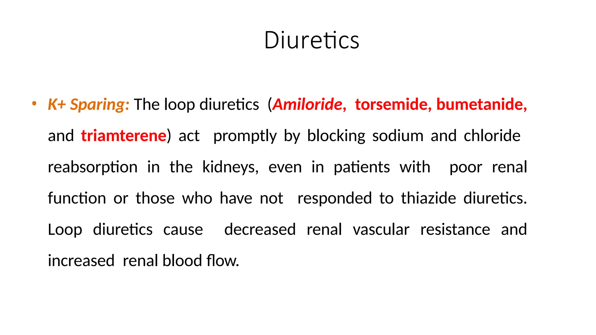 Diuretics medicinal chemistry and differnet types of diuretics | PPTX