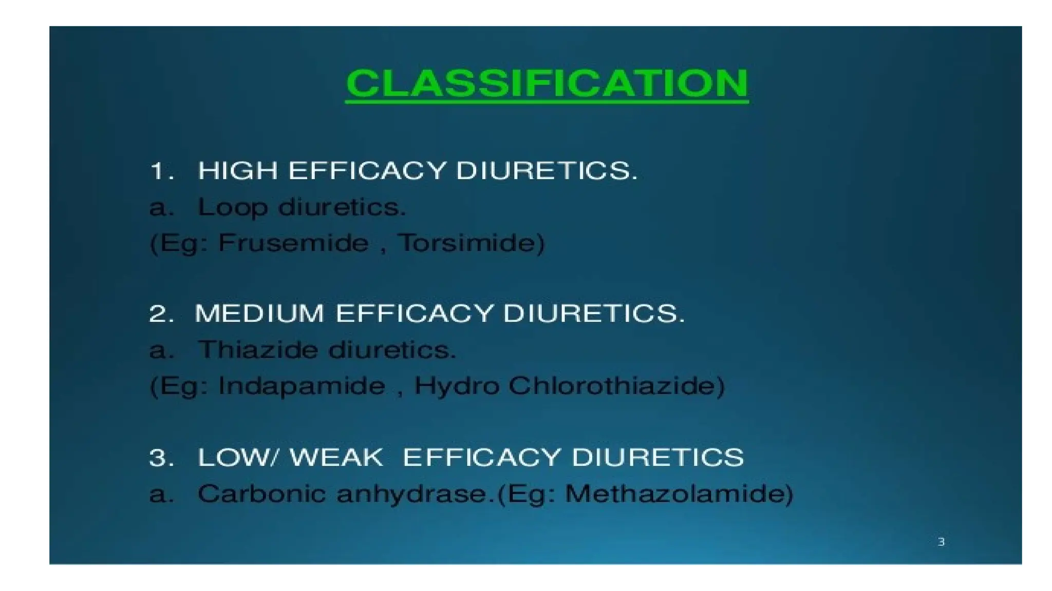 Diuretics medicinal chemistry and differnet types of diuretics | PPTX