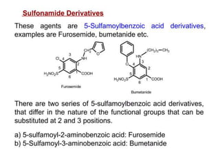 PRESENTATION ON DIURETIC AGENTS MEDICINAL CHEMISTRY | PDF