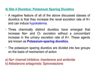 PRESENTATION ON DIURETIC AGENTS MEDICINAL CHEMISTRY | PDF
