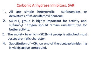 Drugs used as Diuretics medicinal chemistry | PPT