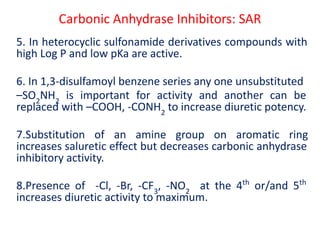 Drugs used as Diuretics medicinal chemistry | PPT | Free Download