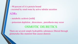 Here by sharing ppt of diuretics for students | PPTX