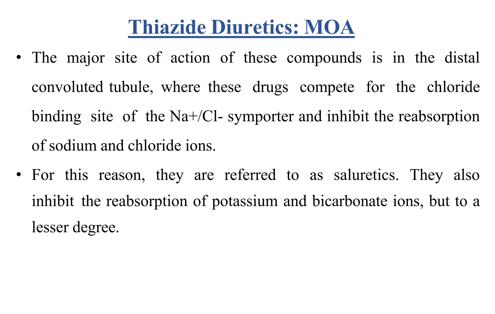 Diuretics Medicinal Chemistry........... | PDF