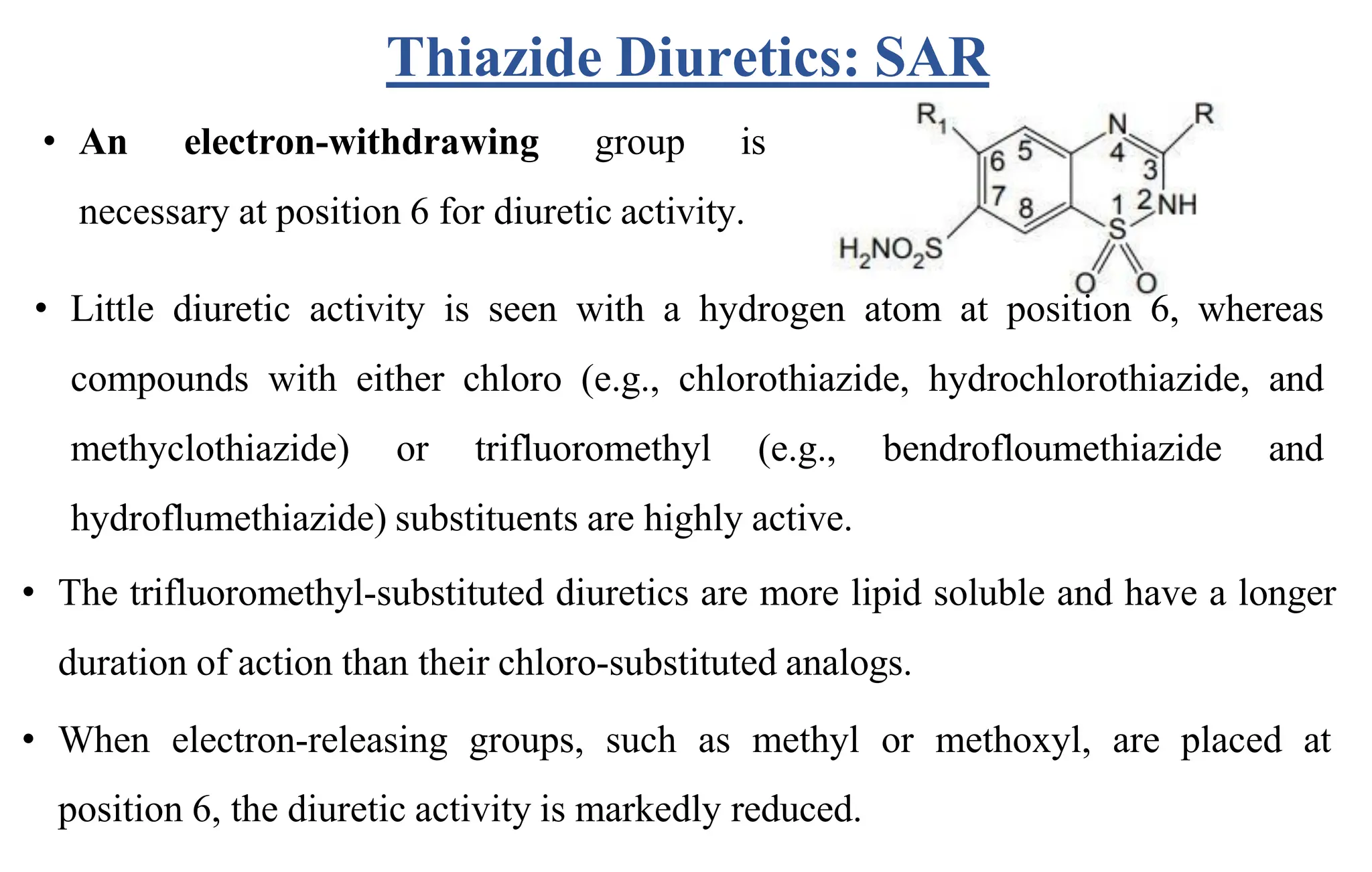 Diuretics Medicinal Chemistry........... | PDF