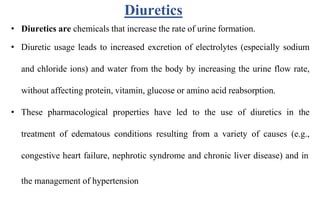 Diuretics Medicinal Chemistry........... | PDF