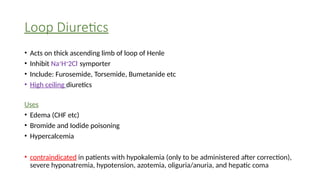 Diuretics: Types, Mechanism & Clinical Uses.pptx