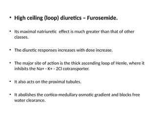 Drug Treatment Diuretics—Pharmacology.pptx