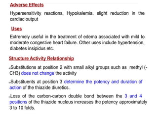 DIURETIC AGENT, STRUCTURE, SAR, MOA AND USES | PDF