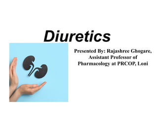 Pharmacology of Diuretics,Classification with their mechanism of action ...