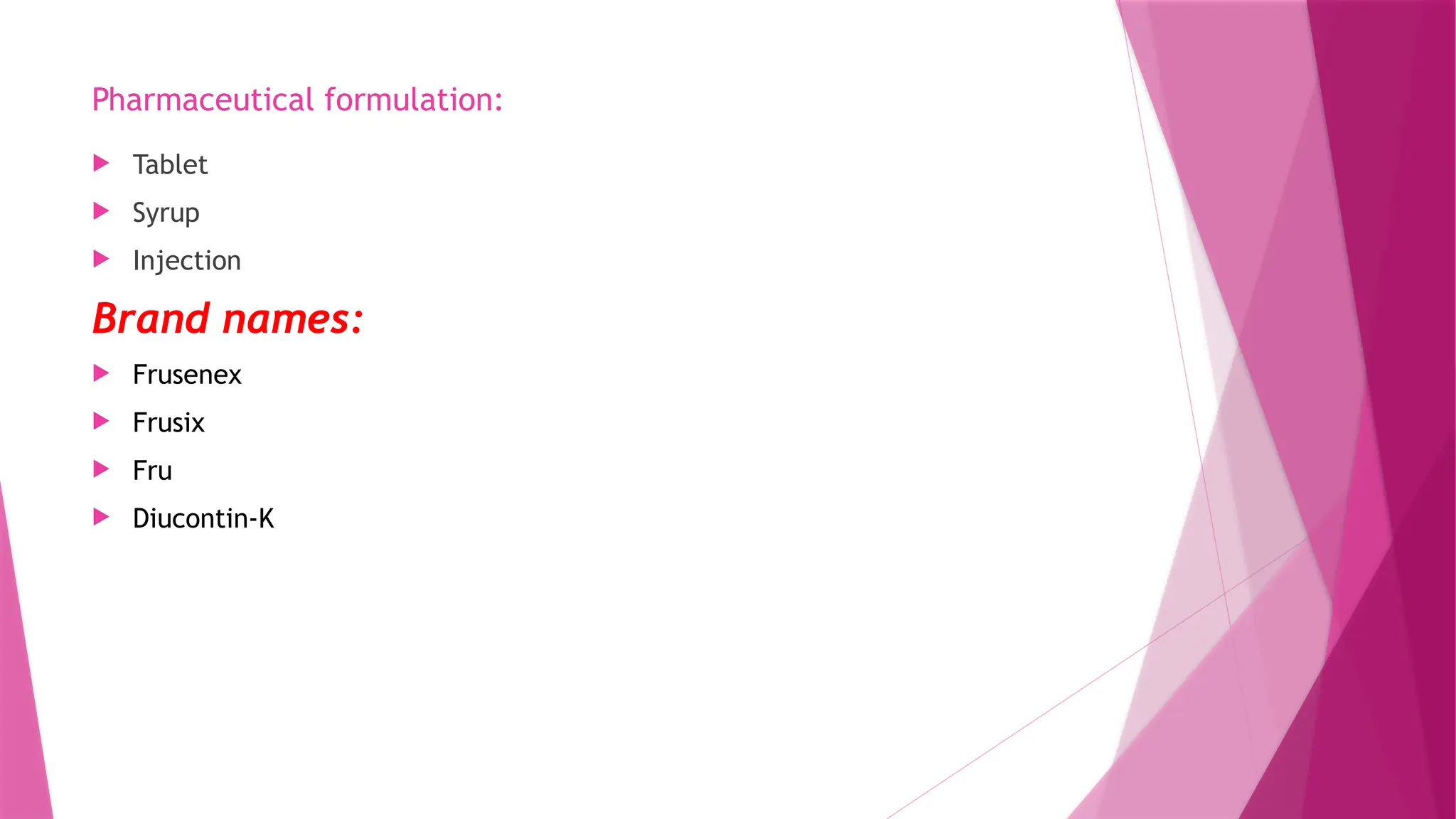DIURETICS; structure and IUPAC names of Furusemide.pptx