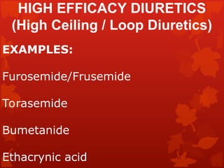 pharmacokinmetics: introduction to DIURETICS.ppt