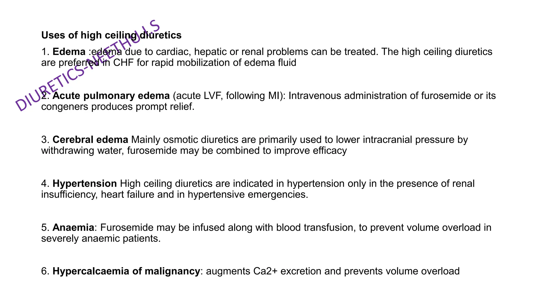 DIURETICS-NEETHU.I.S.pptx FIFTH SEMESTER.B.PHARM KUHS | PPTX