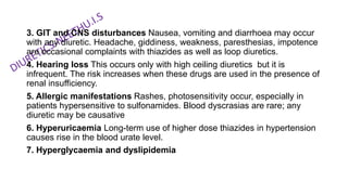 DIURETICS-NEETHU.I.S.pptx FIFTH SEMESTER.B.PHARM KUHS | PPTX